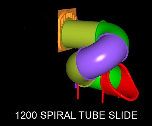 Spiral Tube Slide 1200 | Commercial Playgrounds