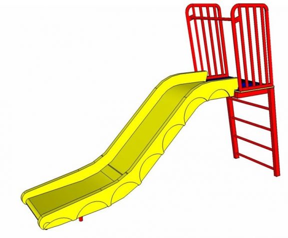Free Standing Slide - QPlay Playgrounds